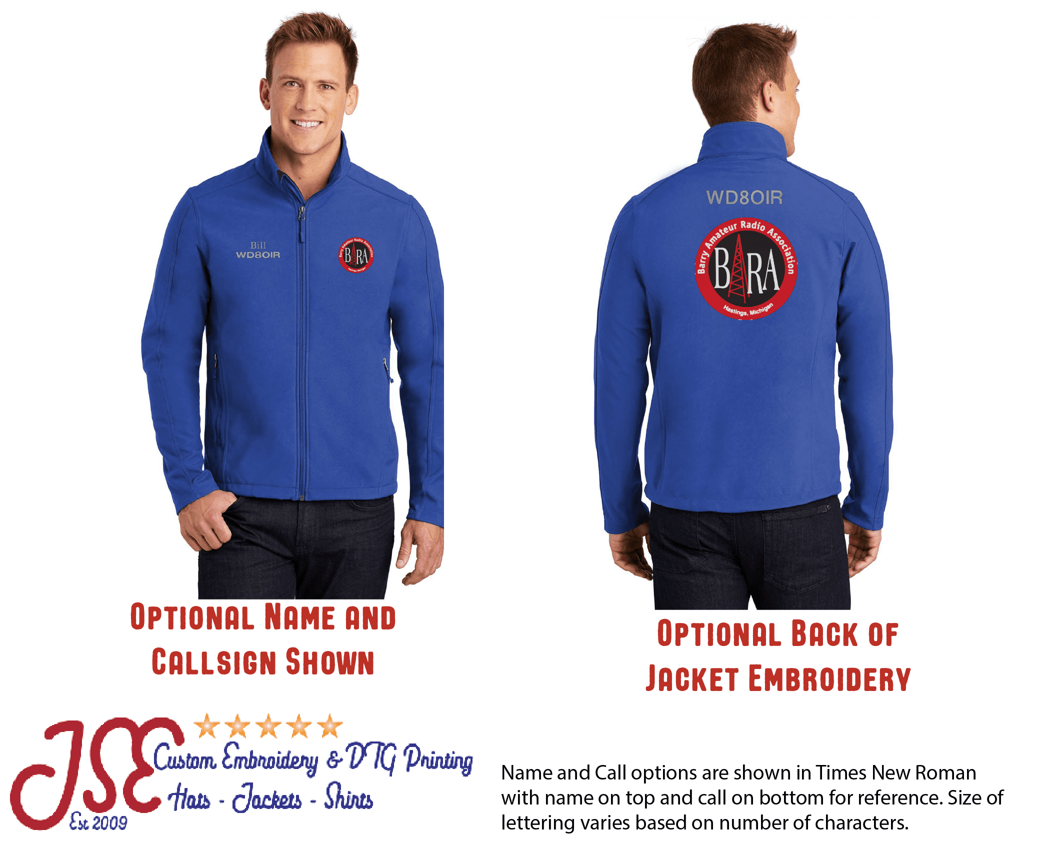 Barry ARA PA Core Soft Shell Jacket – JSE Embroidery
