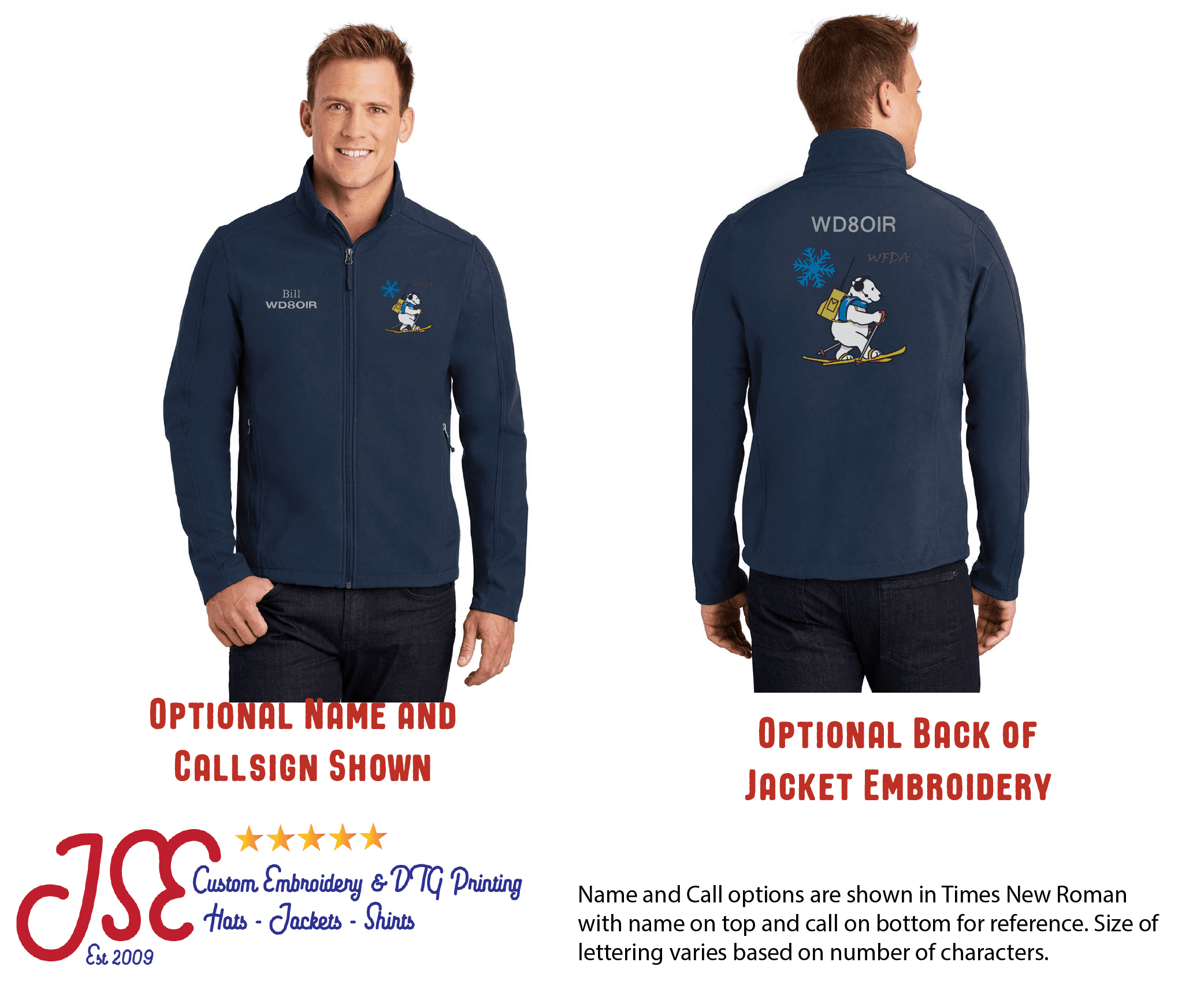 Winter Field Day PA Core Soft Shell Jacket – JSE Embroidery