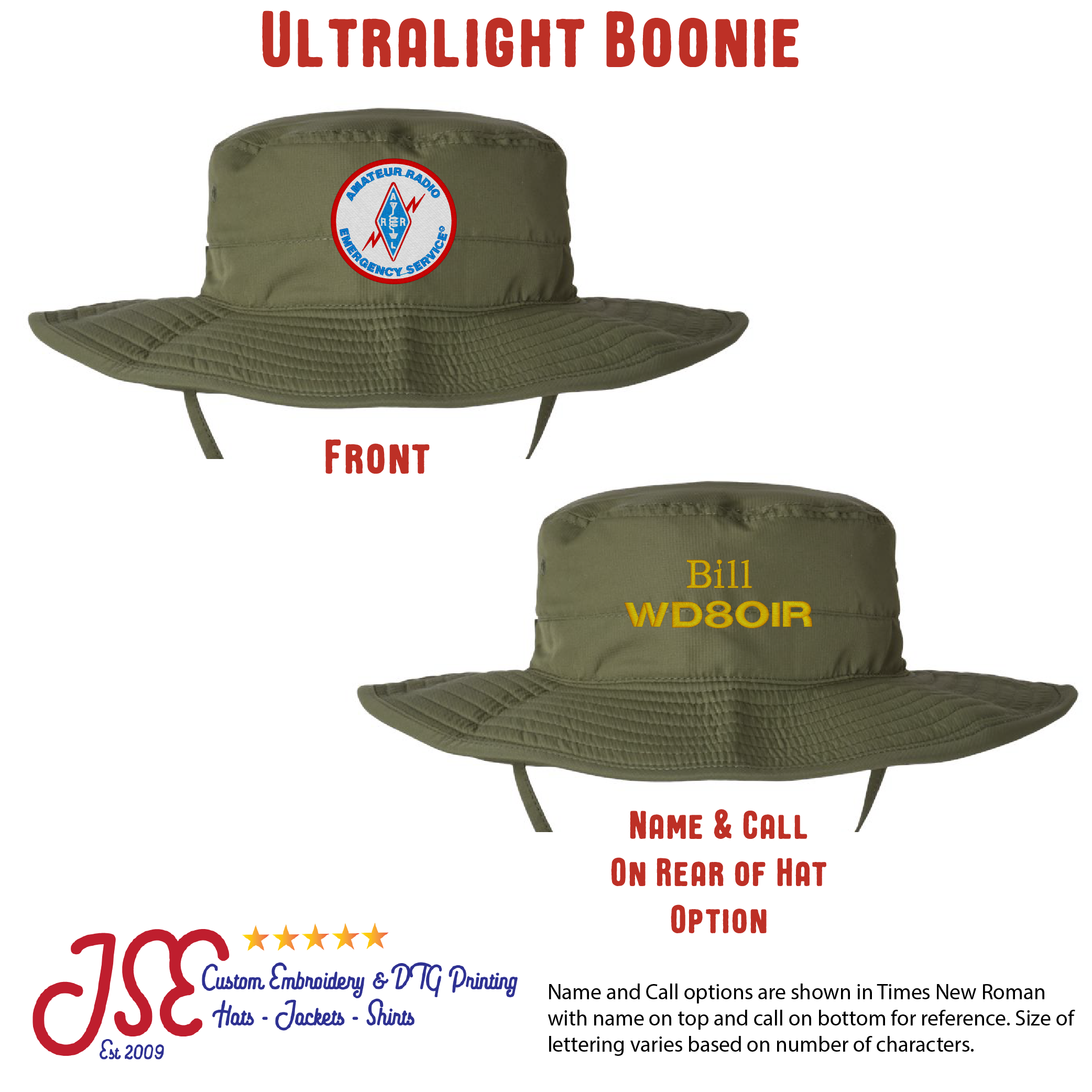 ARES Boonie Hat – JSE Embroidery