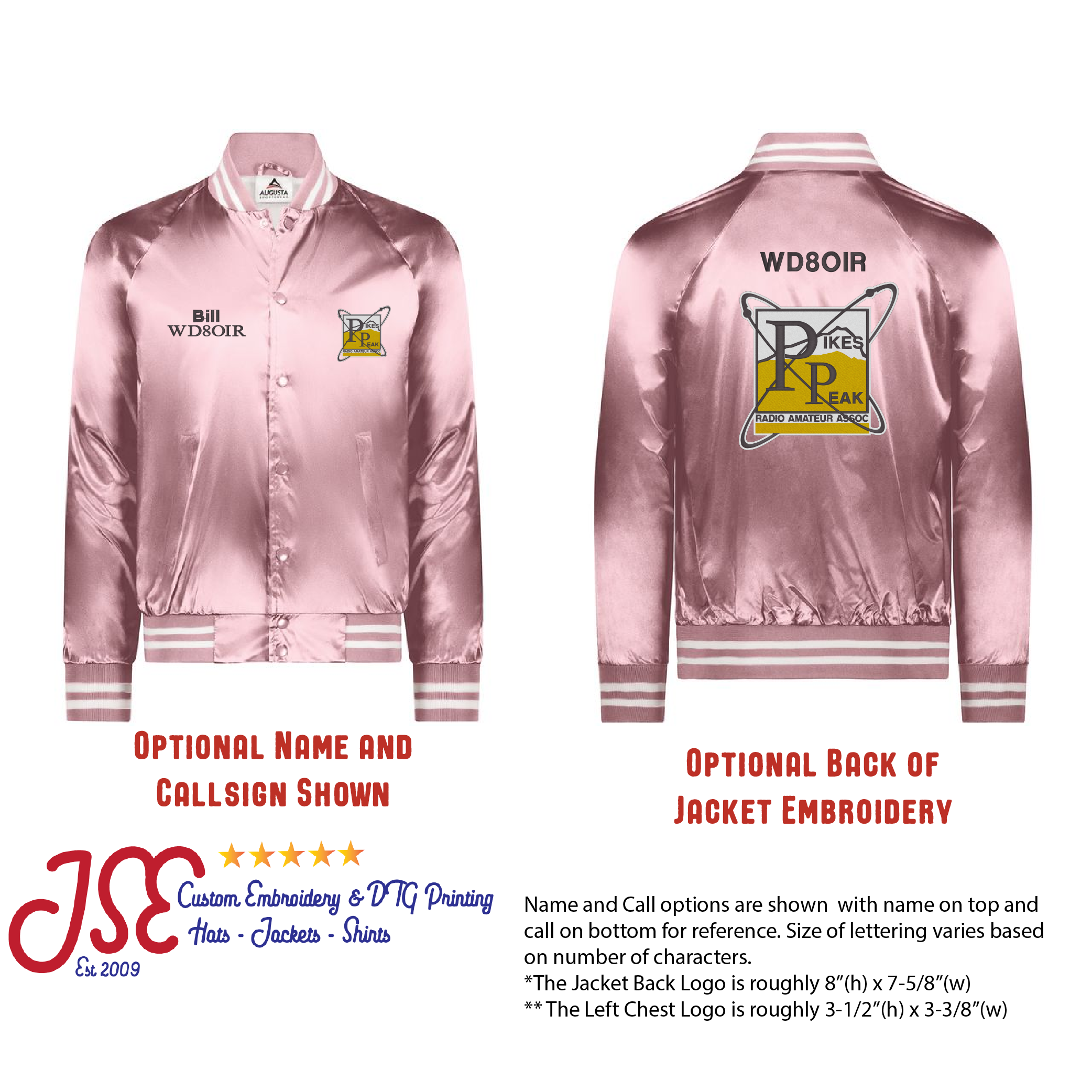 Pikes Peak Radio Amateur Association Augusta 3610 Jacket – JSE Embroidery
