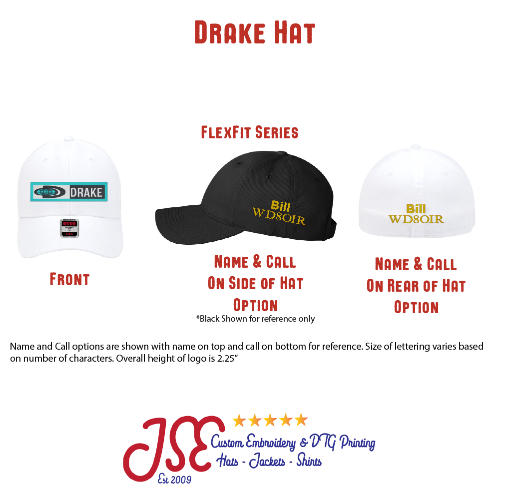 Drake Call Sign Hat – JSE Embroidery