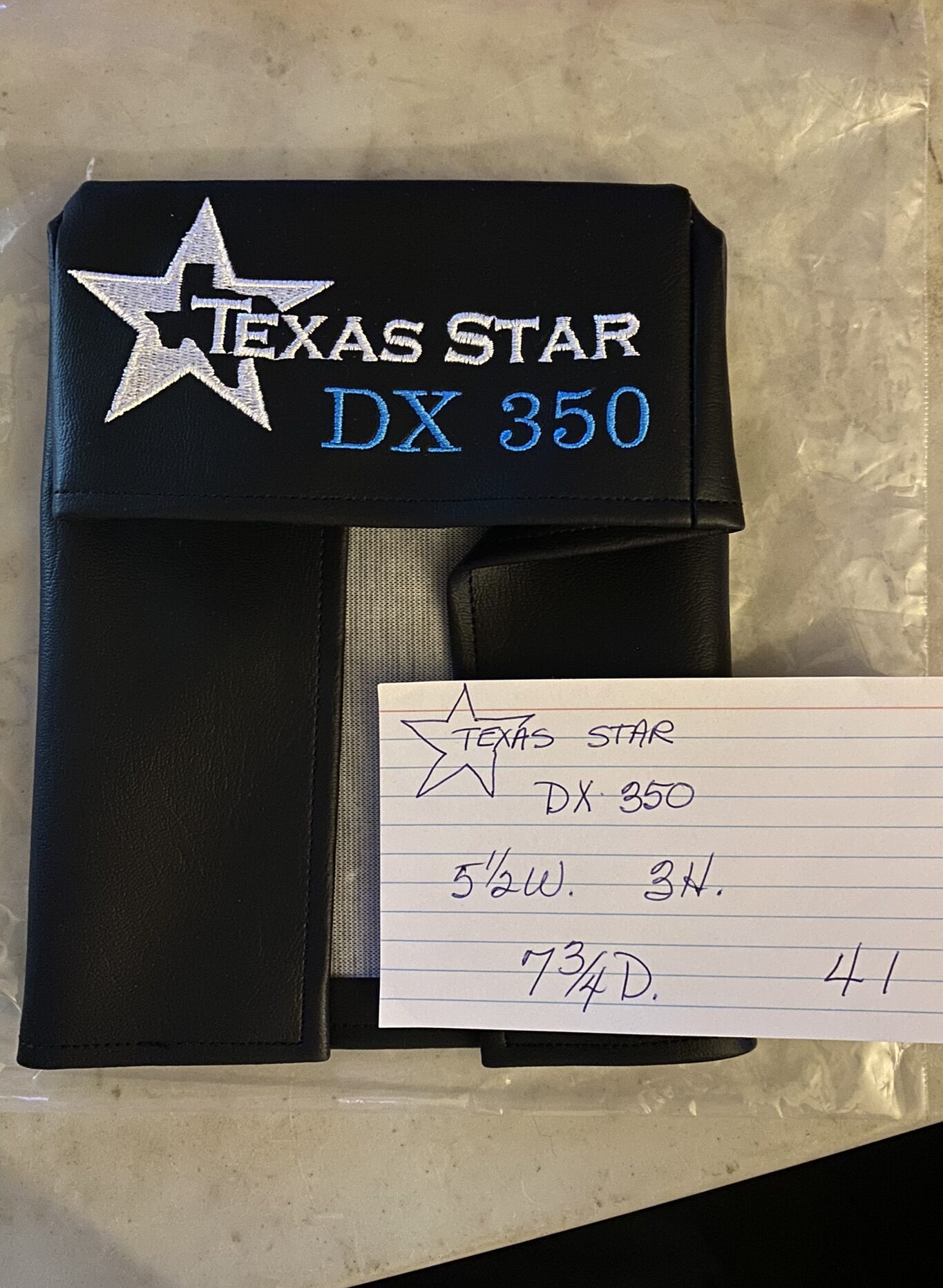 Texas Star – DX 350 – Signature Series Cover – 41 – JSE Embroidery