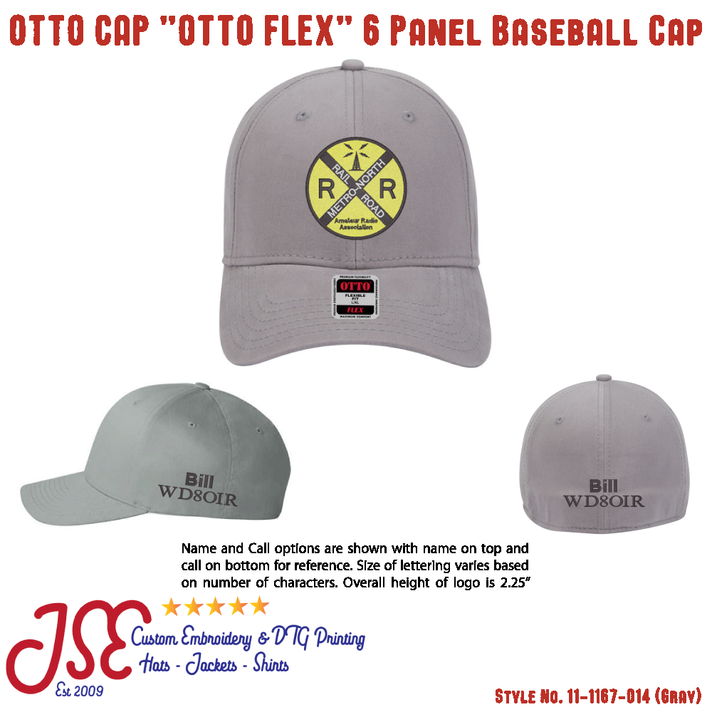 Metro-North Railroad Amateur Radio Association Hat – JSE Embroidery