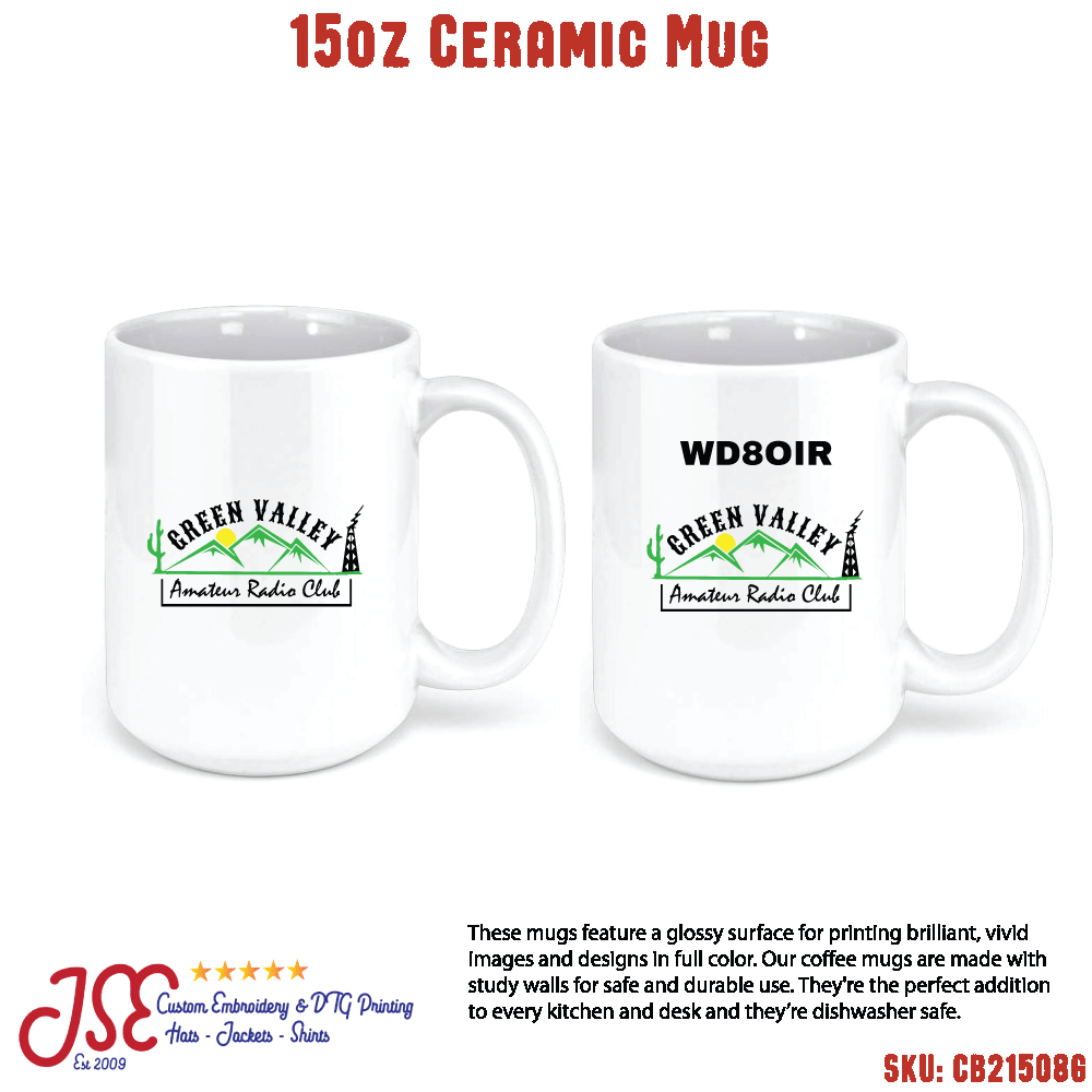 Green Valley ARC Coffee Mug – JSE Embroidery